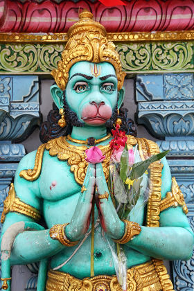 Statue Hindu Monkey God Hanuman Sri Editorial Stock Photo - Stock Image ...
