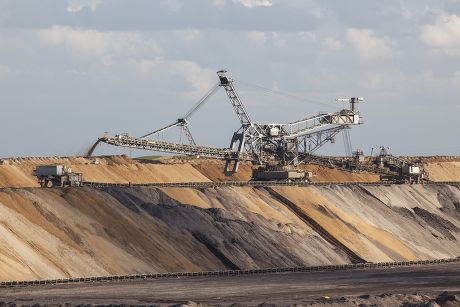 Opencast Lignite Mining Spreader Lookout Point Editorial Stock Photo ...