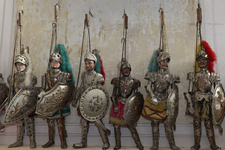 Puppets Dressed Knights Armour Puppet Theatre Editorial Stock Photo ...