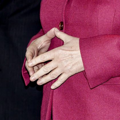 Typical Hand Position Angela Merkel Chancellor Editorial Stock Photo ...