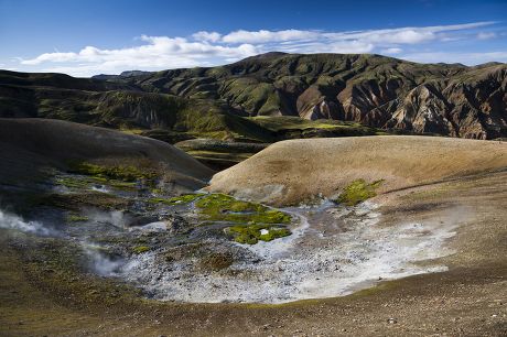 Sulphur Limestone Fields Rhyolite Mountains Landmannalaugar Editorial ...