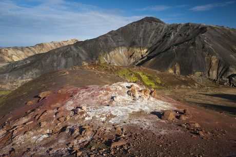 Sulphur Limestone Fields Volcano Rhyolite Mountains Editorial Stock ...
