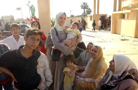 Kurdish Women Children Coming Out Onto Editorial Stock Photo - Stock ...