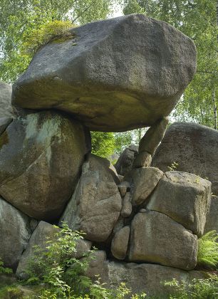 Mausefalle Mousetrap Rock Formation Near Goslar Editorial Stock Photo ...