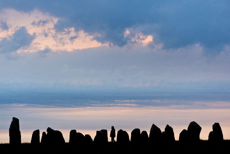 Visitors Ales Stoneslargest Preserved Stone Ship Editorial Stock Photo ...