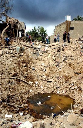 Massive Bomb Crater Caused By Tomahawk Editorial Stock Photo - Stock ...