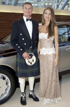 David Coulthard Girlfriend Simone Abdelnur Editorial Stock Photo ...