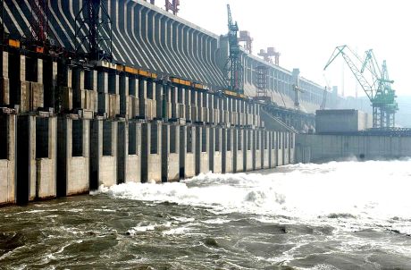 Water Flows Through Water Diversion Holes Editorial Stock Photo - Stock ...