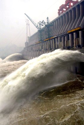 Water Sluiced Two Deep Sluice Gates Editorial Stock Photo - Stock Image ...