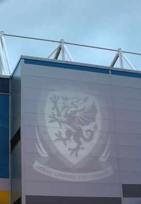 Welsh Fa Symbol Projected Onto Cardiff Editorial Stock Photo - Stock ...