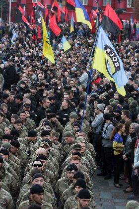 Soldiers Azov Volunteer Battalion Take Part Editorial Stock Photo ...
