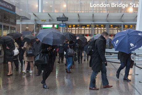 Wet and windy weather, London, Britain - 21 Oct 2014 Stock Pictures ...
