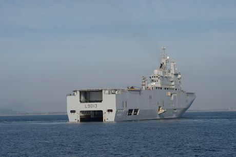Mistral L9013 Amphibious Assault Ship Helicopter Editorial Stock Photo ...