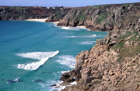 Logans Rock Cornwall Britain Editorial Stock Photo - Stock Image ...
