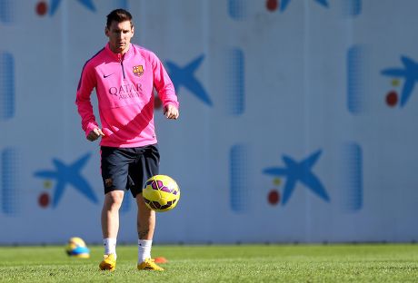 FC Barcelona training session at the Joan Gamper Sports City, Barcelona ...