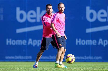 FC Barcelona training session at the Joan Gamper Sports City, Barcelona ...