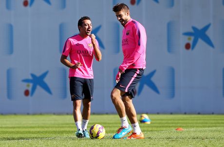 FC Barcelona training session at the Joan Gamper Sports City, Barcelona ...