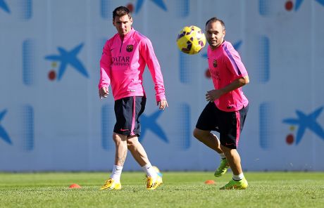 FC Barcelona training session at the Joan Gamper Sports City, Barcelona ...