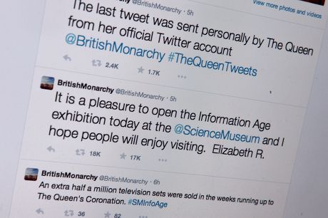 Queen Elizabeth Ii Sends Her First Editorial Stock Photo - Stock Image ...