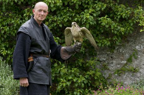 Man Hawk Medieval Festivities Traquair Mark Editorial Stock Photo ...