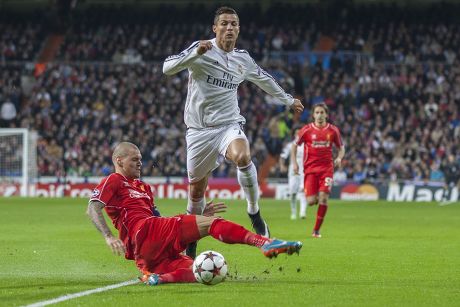Cristiano Ronaldo Real Madrid Fouled By Editorial Stock Photo - Stock ...