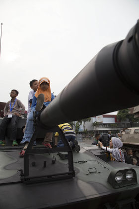 Indonesian Heavy Tank Children Sitting On Editorial Stock Photo - Stock ...