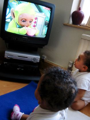 Young Child Watching Teletubbies Editorial Stock Photo - Stock Image ...