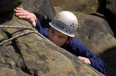 Army Cadets Rock Climbing Brimham Rocks Editorial Stock Photo - Stock ...