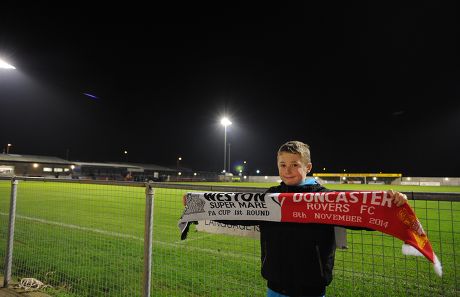 Fan Poses Photo Inside Woodspring Stadium Editorial Stock Photo - Stock ...