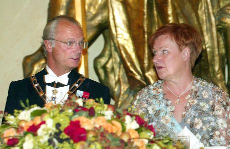 King Carl Gustaf Tarja Halonen State Editorial Stock Photo - Stock ...