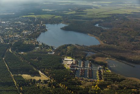 Aerial View Holiday Homes Moorings Rheinsberg Editorial Stock Photo ...