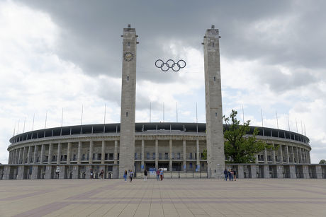 Olympiastadium Olympic Stadium Built 19341936 Reconstruction Editorial ...