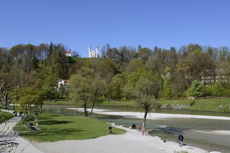Isar Promenade Embankment Isar River Leonard Editorial Stock Photo ...