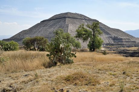 Pyramid Del Sol Pyramid Sun Unesco Editorial Stock Photo - Stock Image ...
