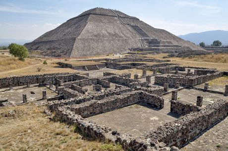 Pyramid Del Sol Pyramid Sun Remains Editorial Stock Photo - Stock Image ...