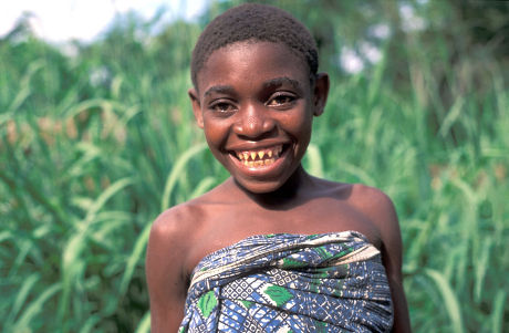 Bayaka Pygmy Girl Proudly Showing Off Editorial Stock Photo - Stock ...