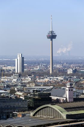 Cityscape Colonius Television Tower Cologne Rhineland Editorial Stock ...