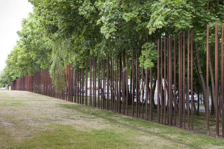Metal Bars Symbolising Former Course Berlin Editorial Stock Photo ...