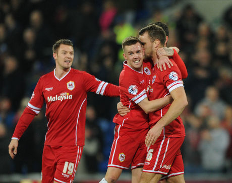 Cardiff Citys Craig Noone Celebrates Readings Editorial Stock Photo ...