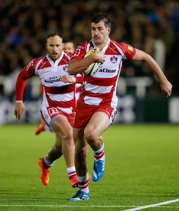Gloucester Inside Centre Mark Atkinson Action Editorial Stock Photo ...