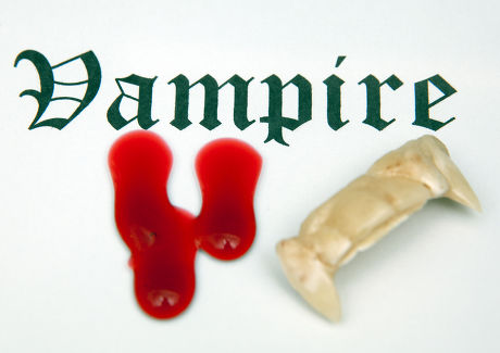 Word Vampire Horror Film Fangs Fake Editorial Stock Photo - Stock Image ...