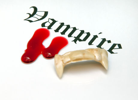 Word Vampire Horror Film Fangs Fake Editorial Stock Photo - Stock Image ...
