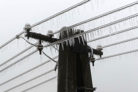 Frozen Power Lines Editorial Stock Photo - Stock Image | Shutterstock