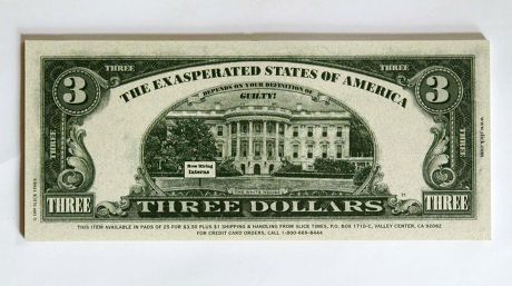 FAKE AMERICAN DOLLAR BILLS FEATURING ARNOLD SCHWARZENEGGER, GEORGE W ...