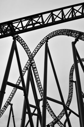 Roller Coaster Track Editorial Stock Photo - Stock Image | Shutterstock