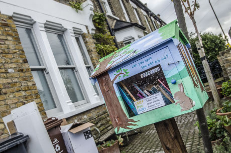 Little Free Library Book Hut Someones Editorial Stock Photo - Stock ...