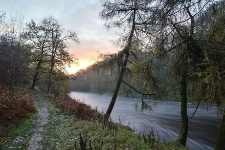 River Wharfe Wharfedale Yorkshire Dales National Editorial Stock Photo ...