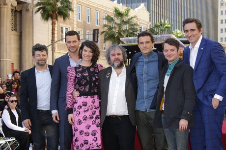 Andy Serkis Orlando Bloom Evangeline Lilly Editorial Stock Photo ...