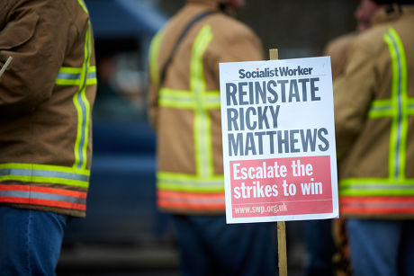 Fire Brigade Union Protest Editorial Stock Photo - Stock Image ...