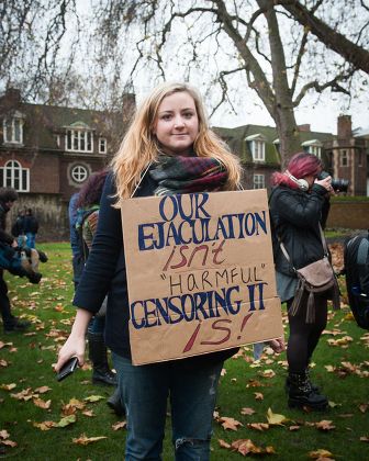 Anti-censorship protest, London, Britain - 12 Dec 2014 Stock Pictures ...